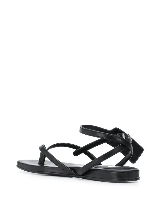Off-White Strappy Flat Sandals