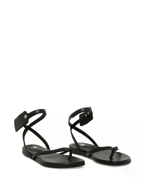 Off-White Strappy Flat Sandals
