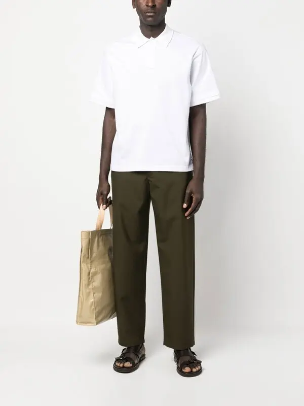 ROBERTO COLLINA Classic Cotton Polo Shirt - White