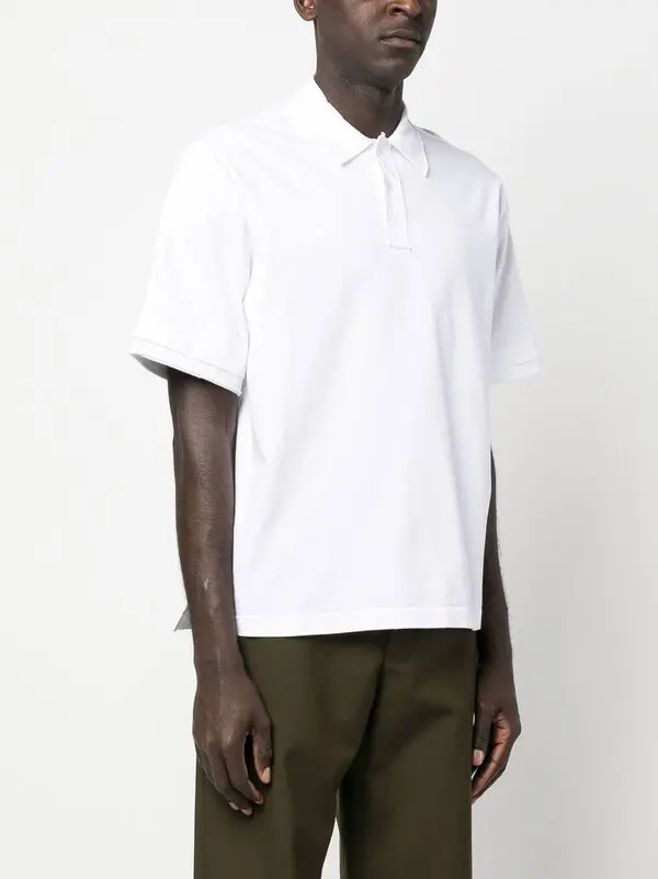 ROBERTO COLLINA Classic Cotton Polo Shirt - White