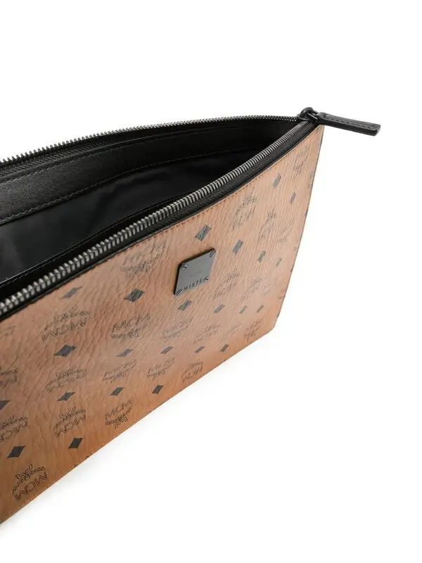 Mcm Medium Clutch Bag In Brown - 20% Off | Editorialist display picture 1