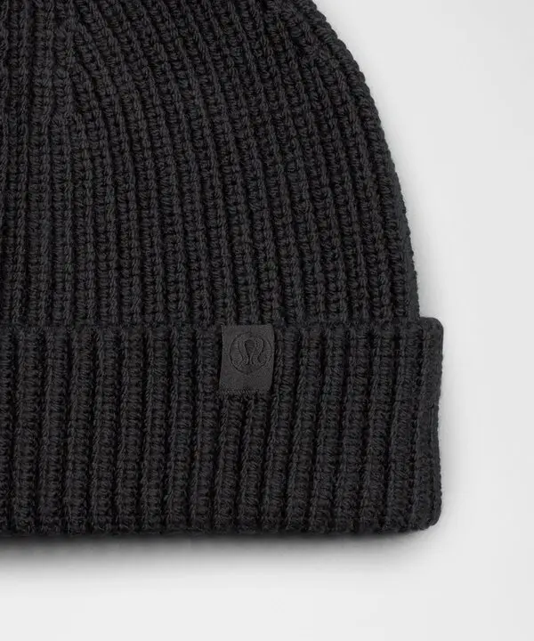 Lululemon Close-fit Wool-blend Ribbed Knit Beanie