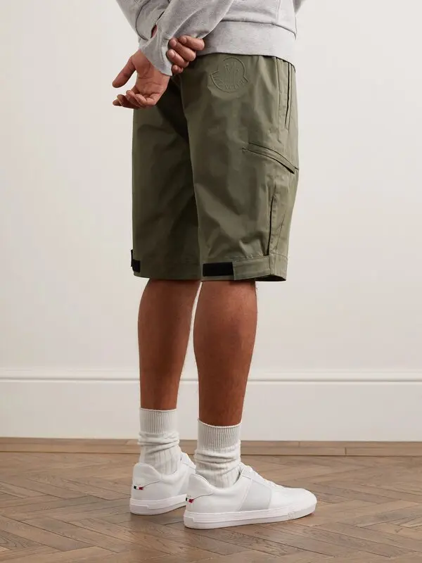 Moncler Straight-leg Cotton-blend Gabardine Shorts