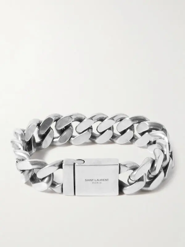 Saint Laurent Chain Bracelet - Silver