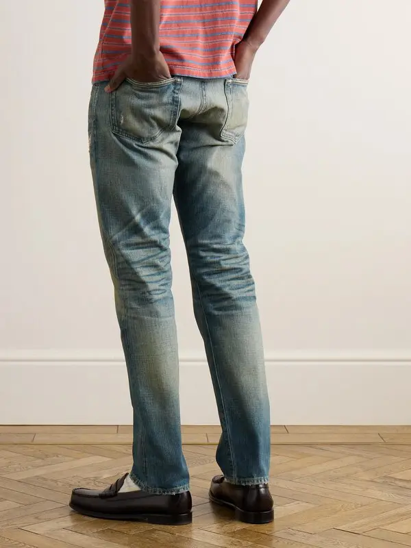 Ralph Lauren Ridgway Slim-fit Selvedge Denim Jeans - Blue