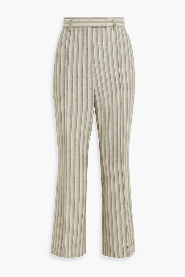 Acne Studios Striped Tweed Flared Pants