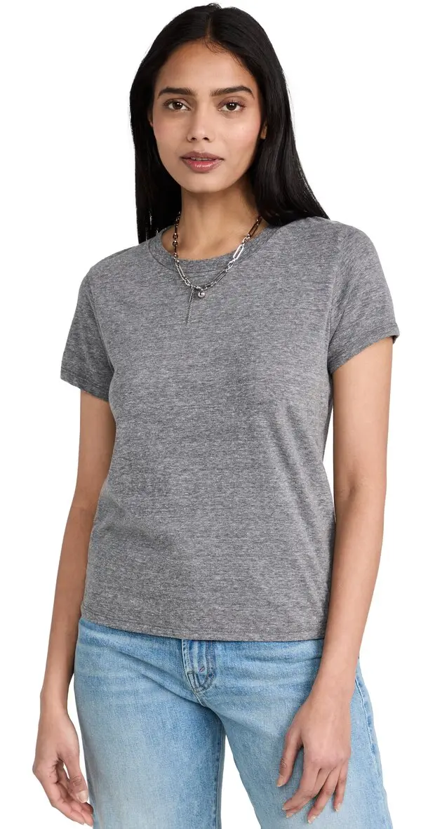MOTHER The Lil Goodie Goodie T-shirt - Heather Grey
