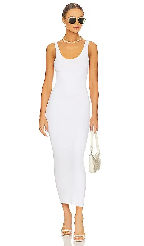 Enza Costa Ribbed Jersey Maxi Tank Dress
