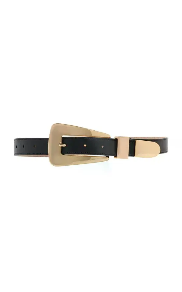 Khaite Lucca Leather Belt - Black