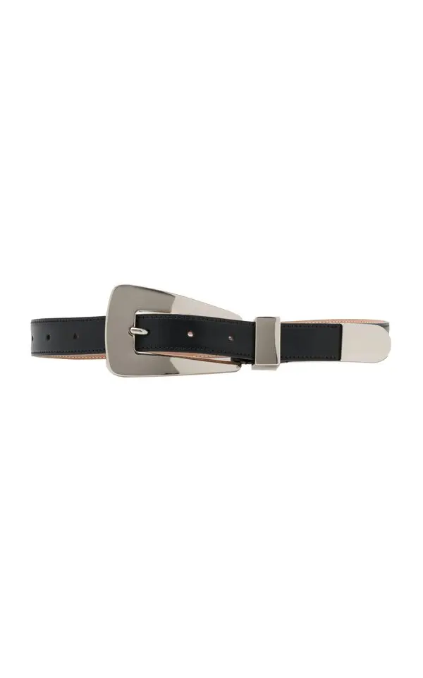 Khaite Lucca Leather Belt - Black