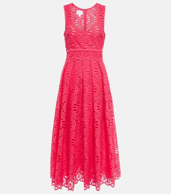 Giambattista Valli Macramé Midi Dress