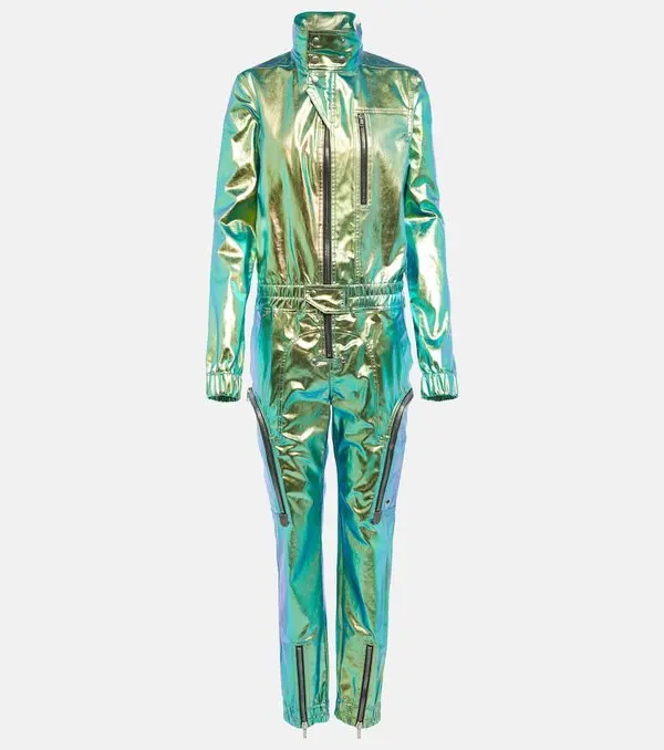 Rick Owens Iridescent Slim-leg Jumpsuit - Blue