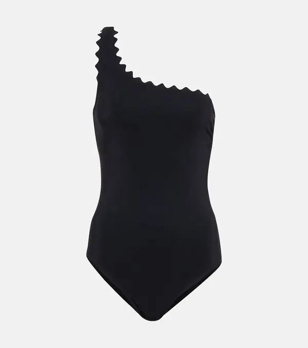 KARLA COLLETTO Ines One-shoulder Swimsuit - Black