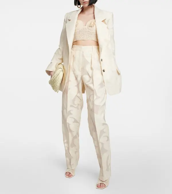 THE MANNEI Caen Jacquard Cotton Blazer