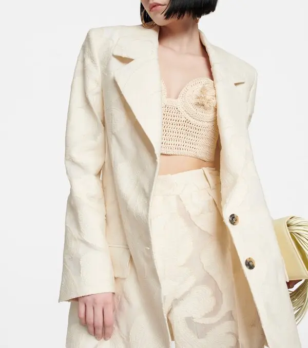 THE MANNEI Caen Jacquard Cotton Blazer