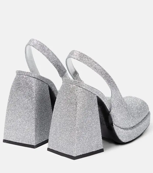 NODALETO Bulla Jill Platform Pumps - Silver