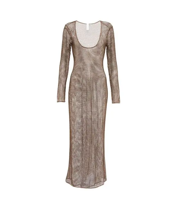 Simkhai Lorenzo Crystal-embellished Beach Cover-up
