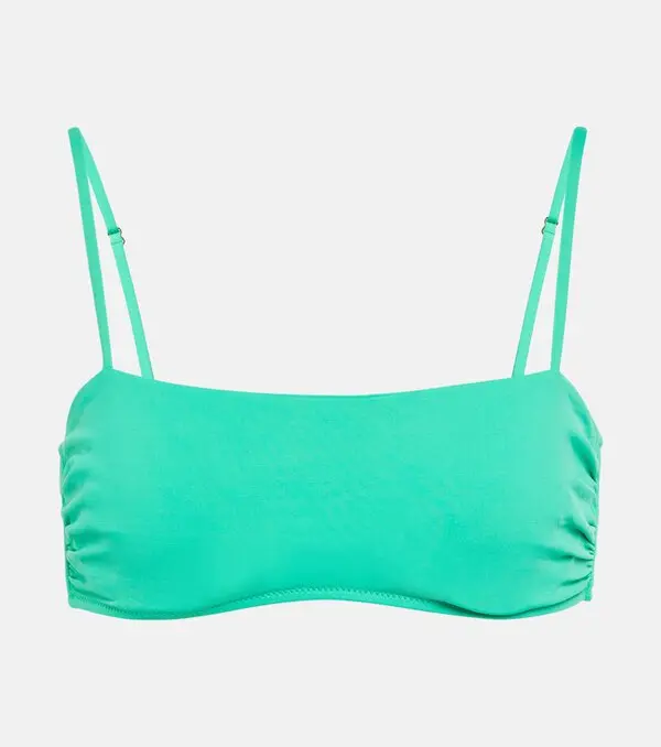 Melissa Odabash Vegas Bandeau Bikini Top - Green