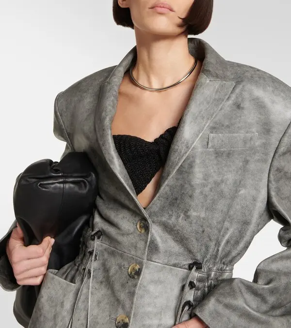 THE MANNEI Antibes Leather Blazer