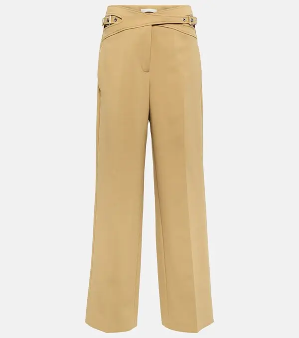 DION LEE Interlock High-rise Wide-leg Pants