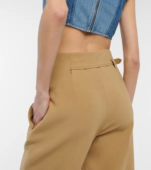 DION LEE Interlock High-rise Wide-leg Pants