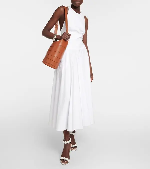 Alaïa Babel Small Leather Shoulder Bag - Brown