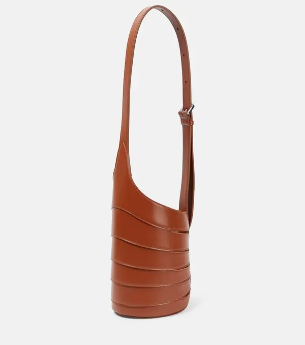 Alaïa Babel Small Leather Shoulder Bag - Brown