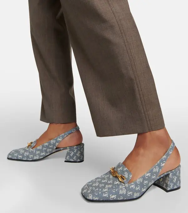 JIMMY CHOO Diamond Tilda 45 Slingback Pumps - Blue