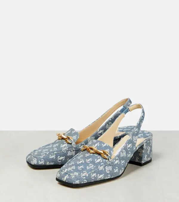 JIMMY CHOO Diamond Tilda 45 Slingback Pumps - Blue