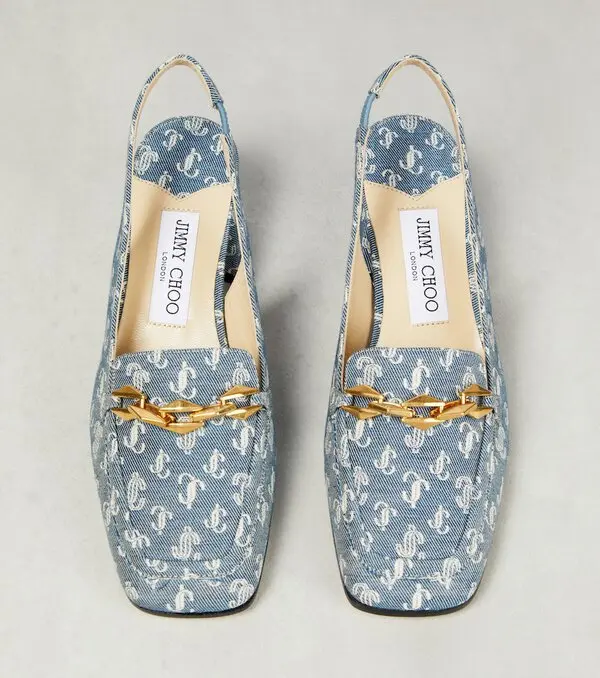 JIMMY CHOO Diamond Tilda 45 Slingback Pumps - Blue