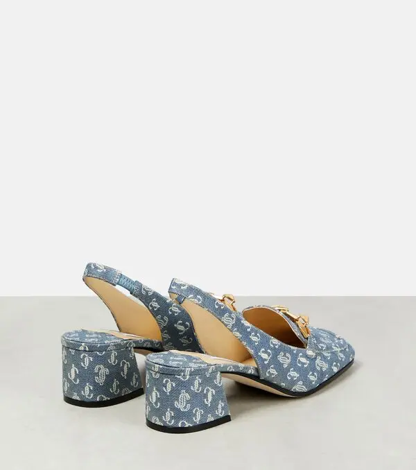 JIMMY CHOO Diamond Tilda 45 Slingback Pumps - Blue