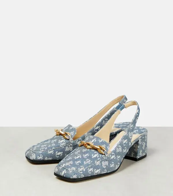 JIMMY CHOO Diamond Tilda 45 Slingback Pumps - Blue