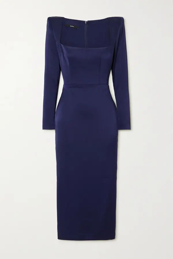 Alex Perry Manor Satin-crepe Midi Dress