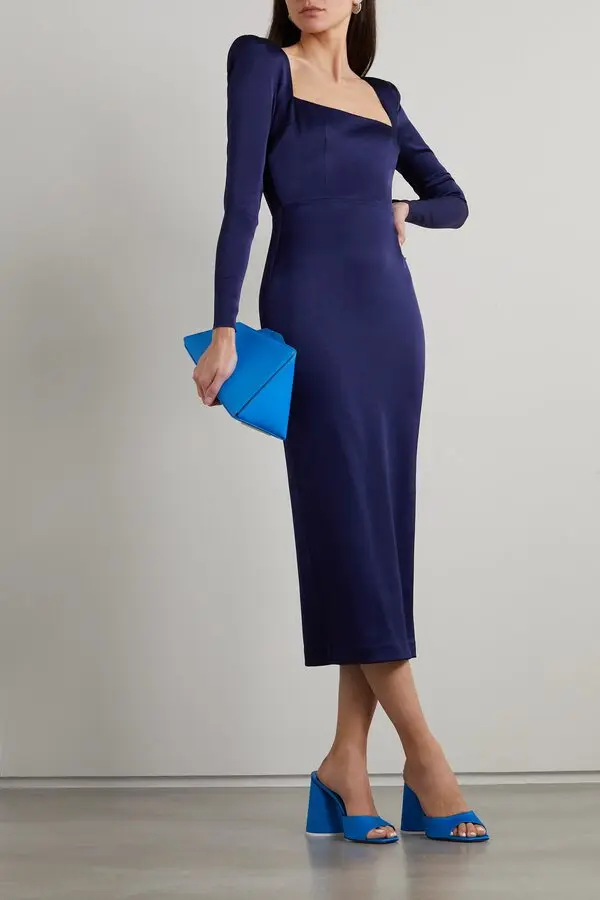 Alex Perry Manor Satin-crepe Midi Dress