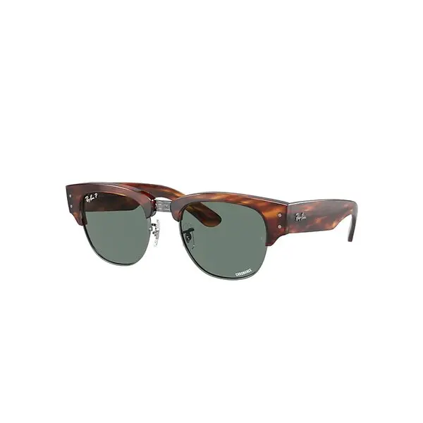 Ray-ban Mega Clubmaster Sunglasses - Havana Light Brown On Gunmetal