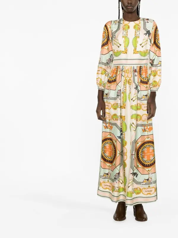 Tory Burch Baroque-print Silk Dress