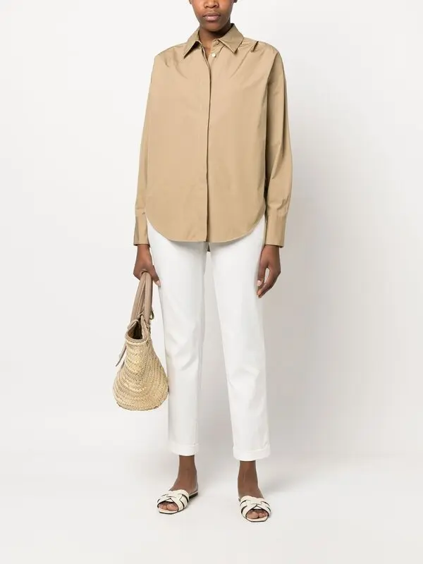Lorena Antoniazzi Logo-charm Cropped Trousers