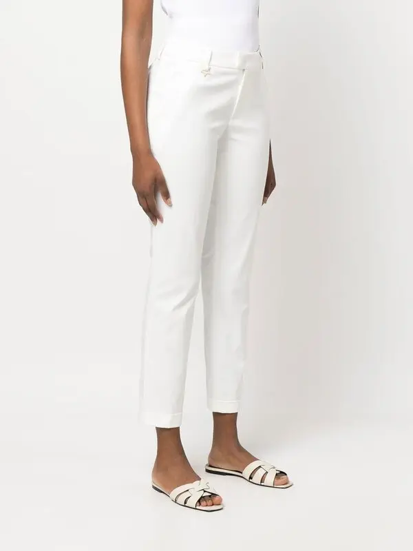 Lorena Antoniazzi Logo-charm Cropped Trousers