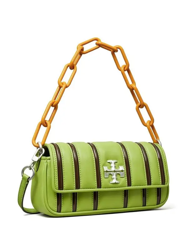 Tory Burch Kira Bombe Striped Shoulder Bag
