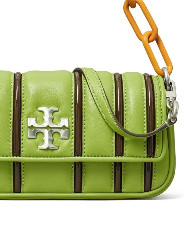 Tory Burch Kira Bombe Striped Shoulder Bag