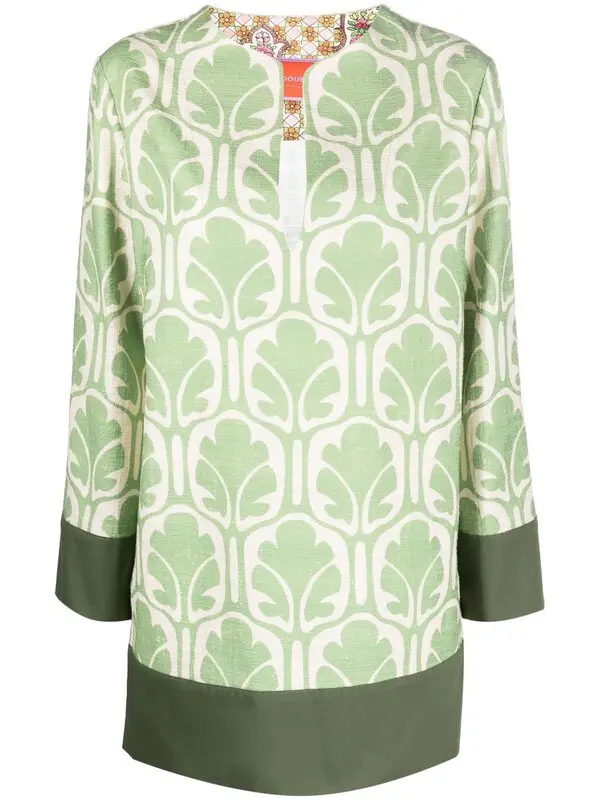 La DoubleJ Graphic Print Mini Dress