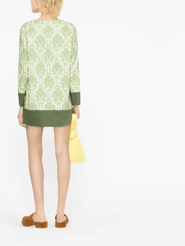 La DoubleJ Graphic Print Mini Dress