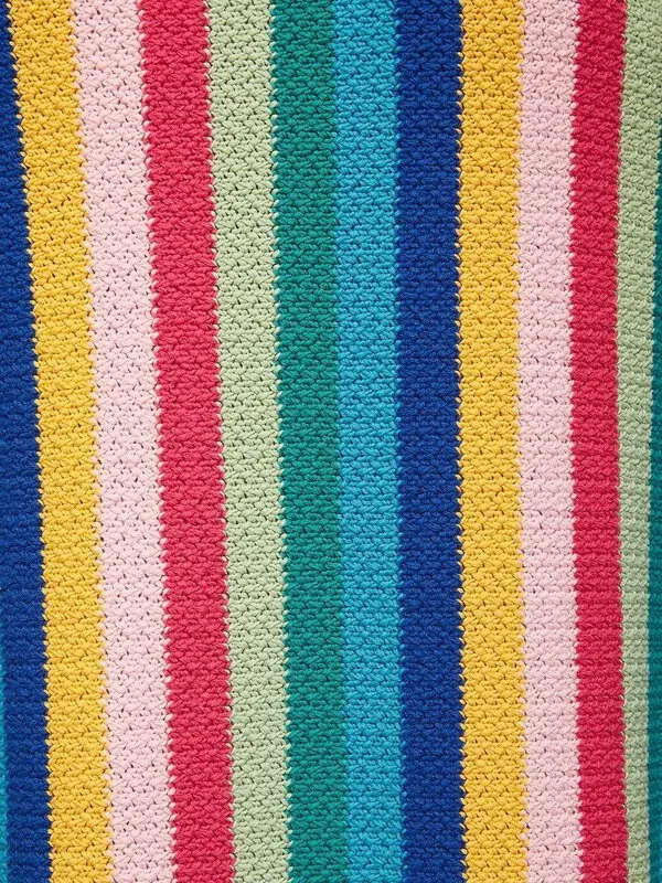 La DoubleJ Vertical-stripe Midi Dress