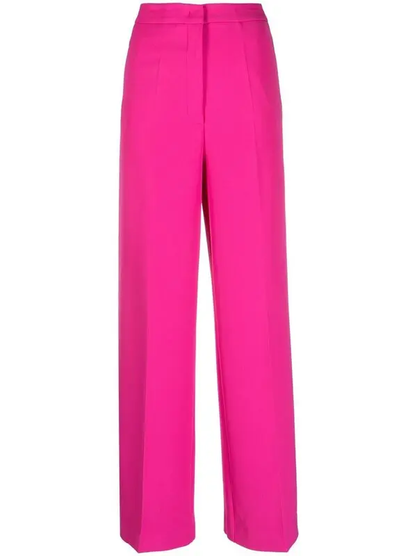 BLANCA VITA Overlapping-panel Palazzo Pants - Pink