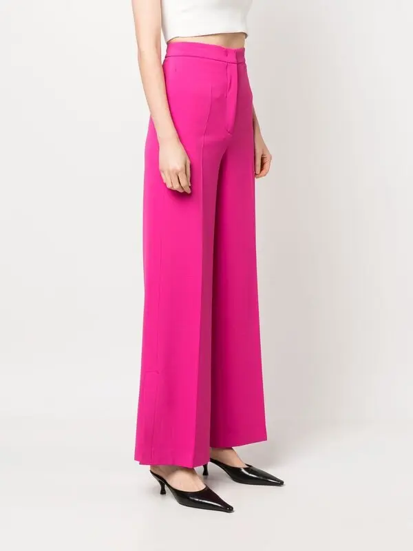 BLANCA VITA Overlapping-panel Palazzo Pants - Pink