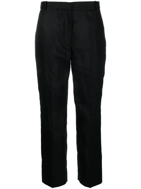 Calvin Klein Linen Cropped Trousers
