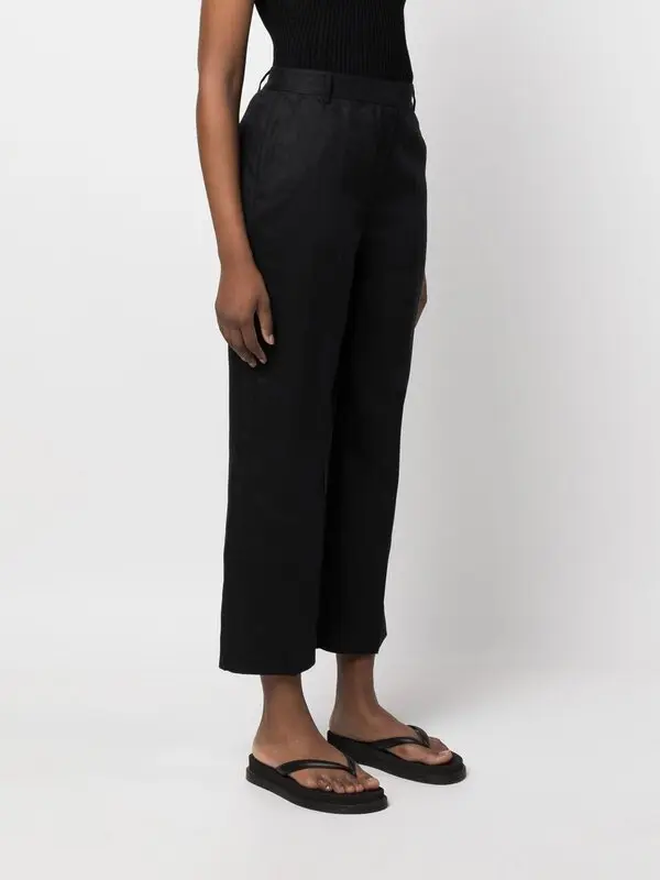 Calvin Klein Linen Cropped Trousers