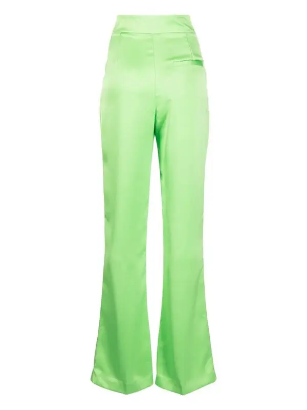 GENNY Pleat-detail Flared Trousers