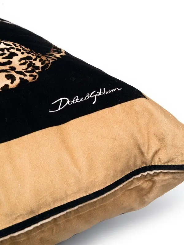 Dolce & Gabbana Leopard-print Detail Cushion