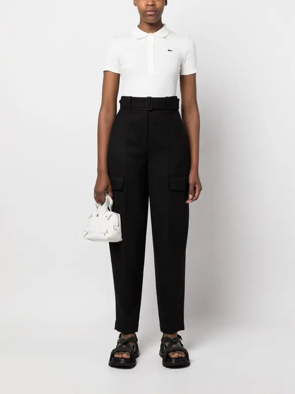 Lacoste Logo-patch Cotton Polo Shirt - White